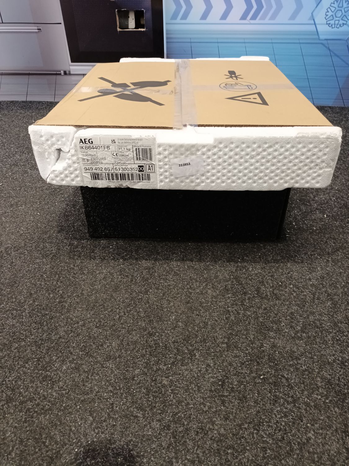 Hob AEG IKB64401FB 60cm Series 3000 4 Zone Bevelled Edge Induction ...